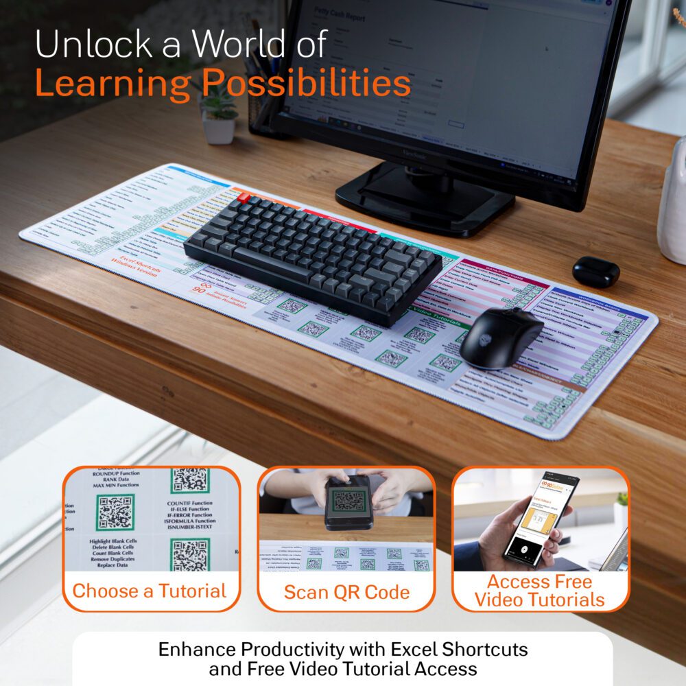 DeskGuide Pro Smart Mat for Excel – 90 Below